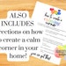 Calm Corner Posters | 6 Digital Files AND Directions for How to Create ...