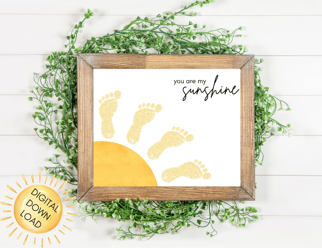 Baby Footprint Keepsake | Toddler Handprint Keepsake | You Are My ...