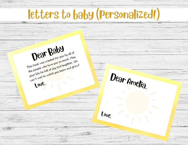 EDITABLE My First ABC Book Printable Keepsake for Babies and - Etsy