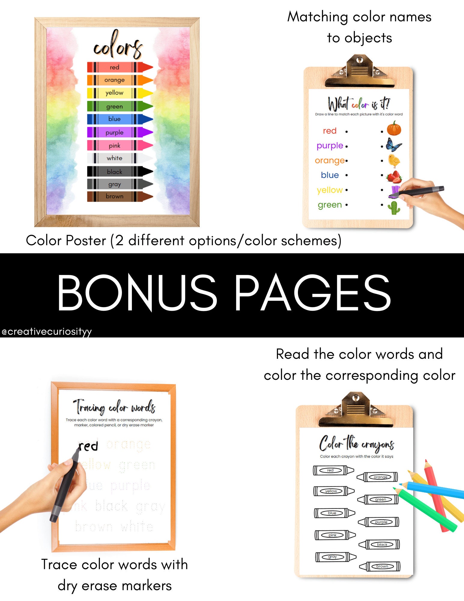 Preschool Color Identification and Recognition Activities and Posters ...