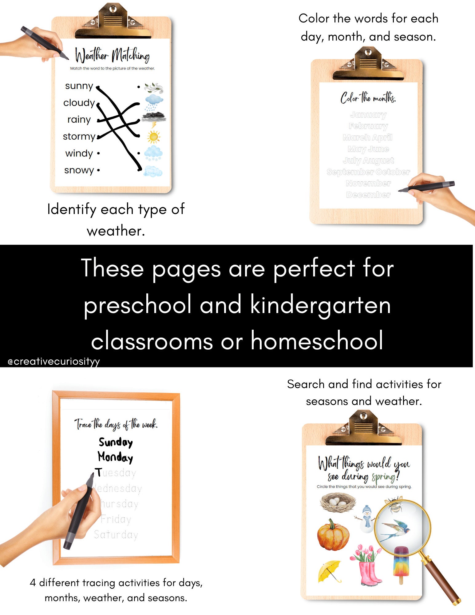 Daily Calendar Practice | Days of the Week, Months of the Year, Seasons ...