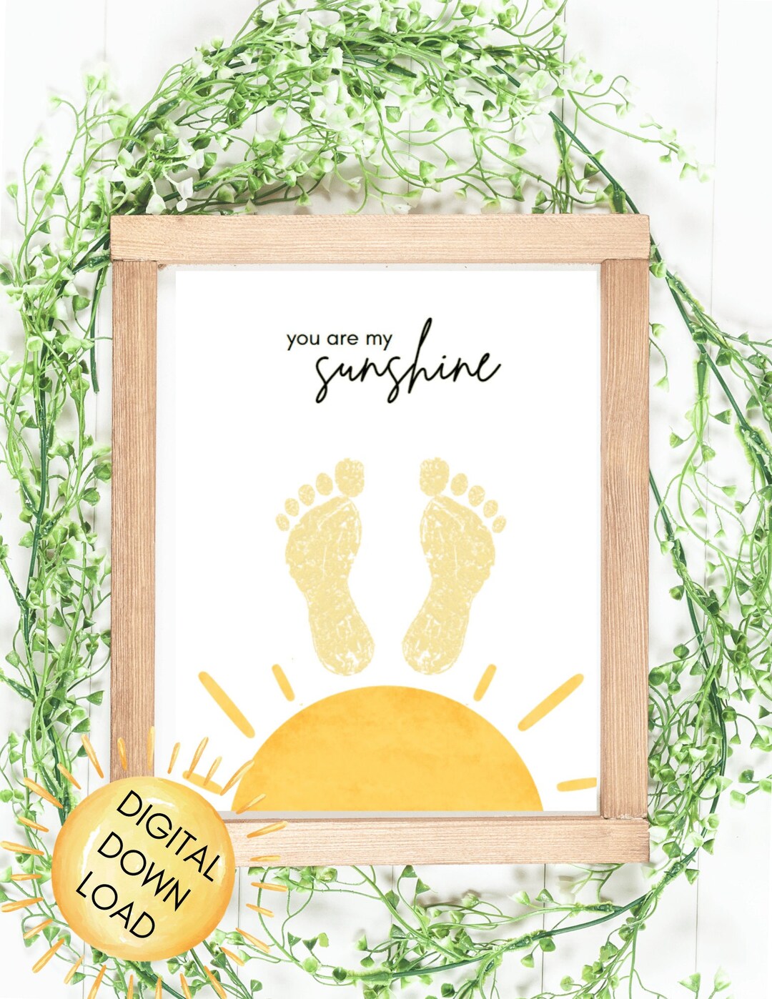 Baby Footprint Keepsake | Toddler Handprint Keepsake | You Are My ...
