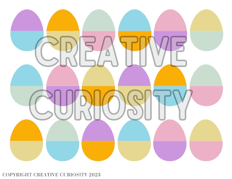 Easter Egg Matching Holiday Toddler Preschool Activity Learning ...