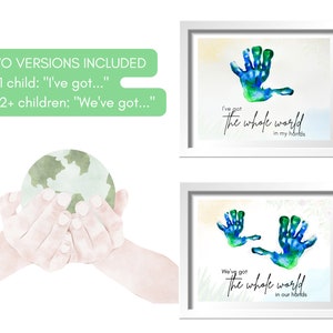 Earth Day Handprint Keepsake Craft DIY | Celebrate I've Got the Whole ...