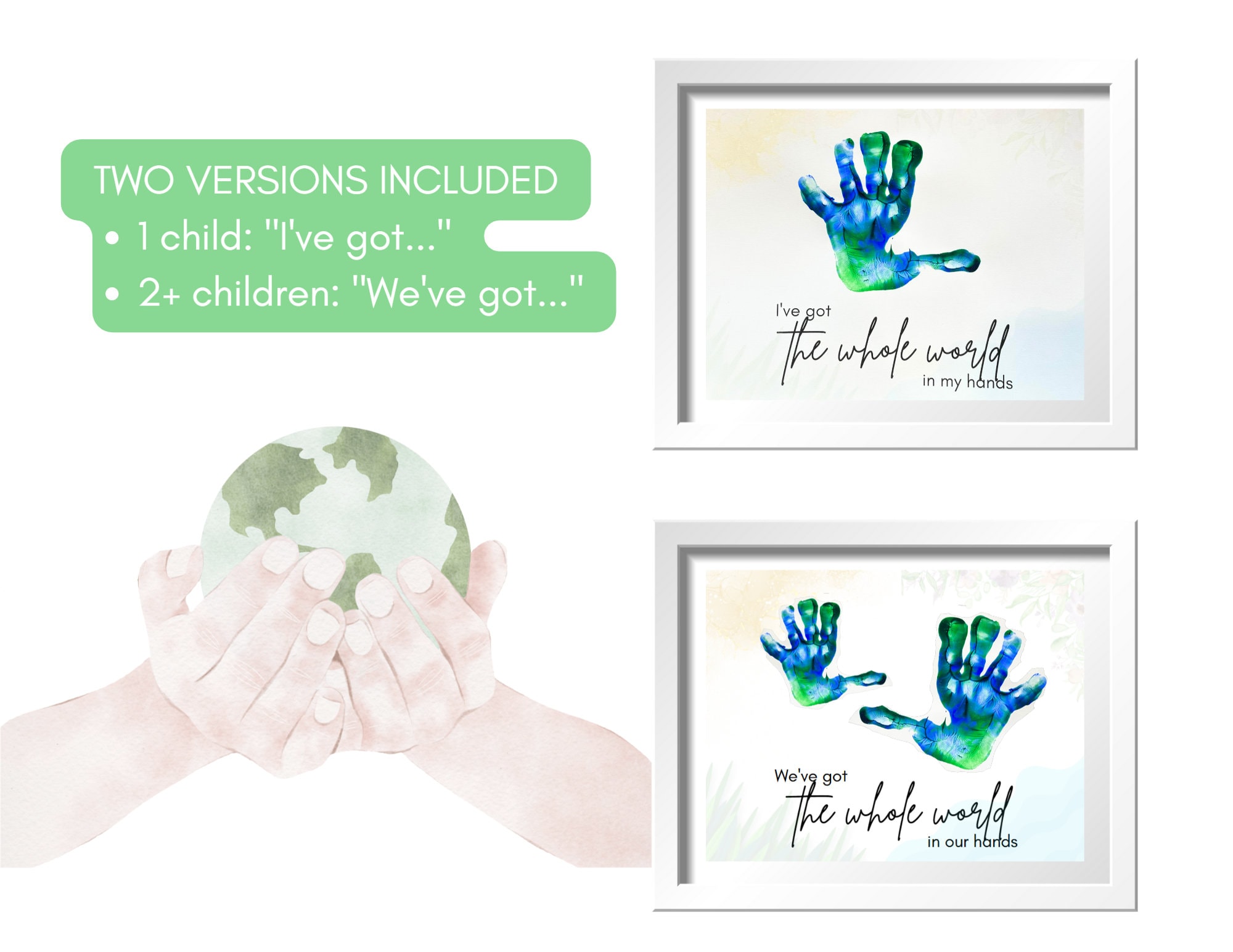 Earth Day Handprint Keepsake Craft DIY | Celebrate I've Got the Whole ...