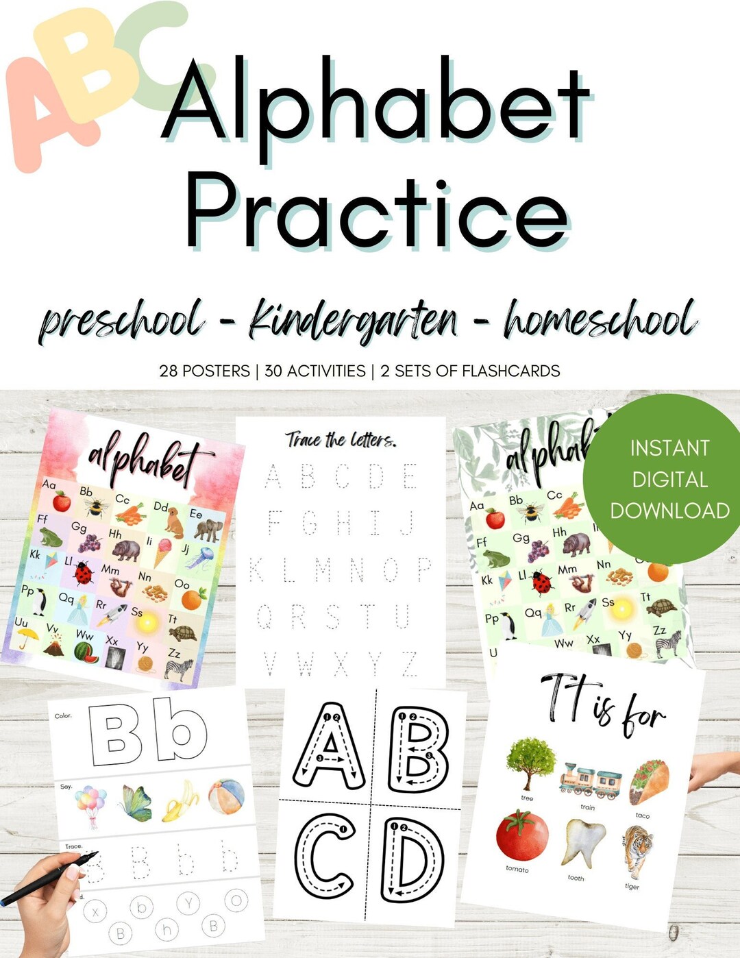 A-Z Alphabet Letter Activities | Preschool and Kindergarten Homeschool ...