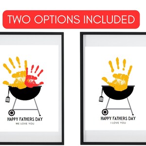 Father's Day Grill Handprint Keepsake | Gift for Dad Father Grandpa ...