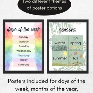 Daily Calendar Practice | Days of the Week, Months of the Year, Seasons ...