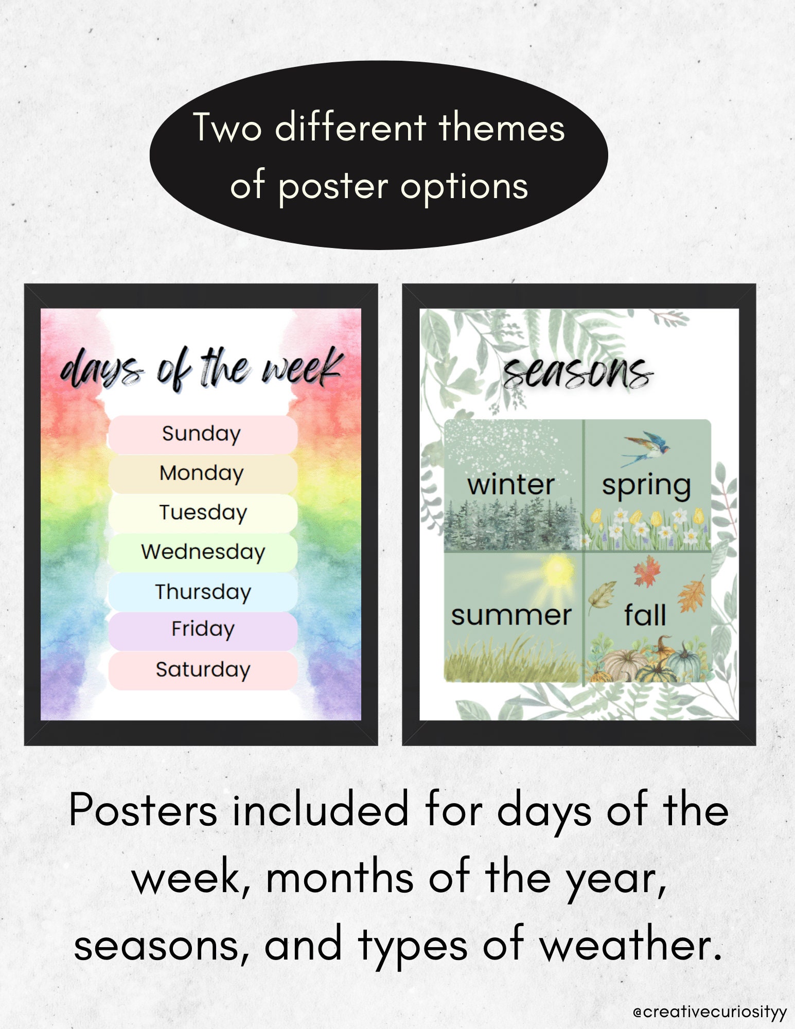 Daily Calendar Practice | Days of the Week, Months of the Year, Seasons ...