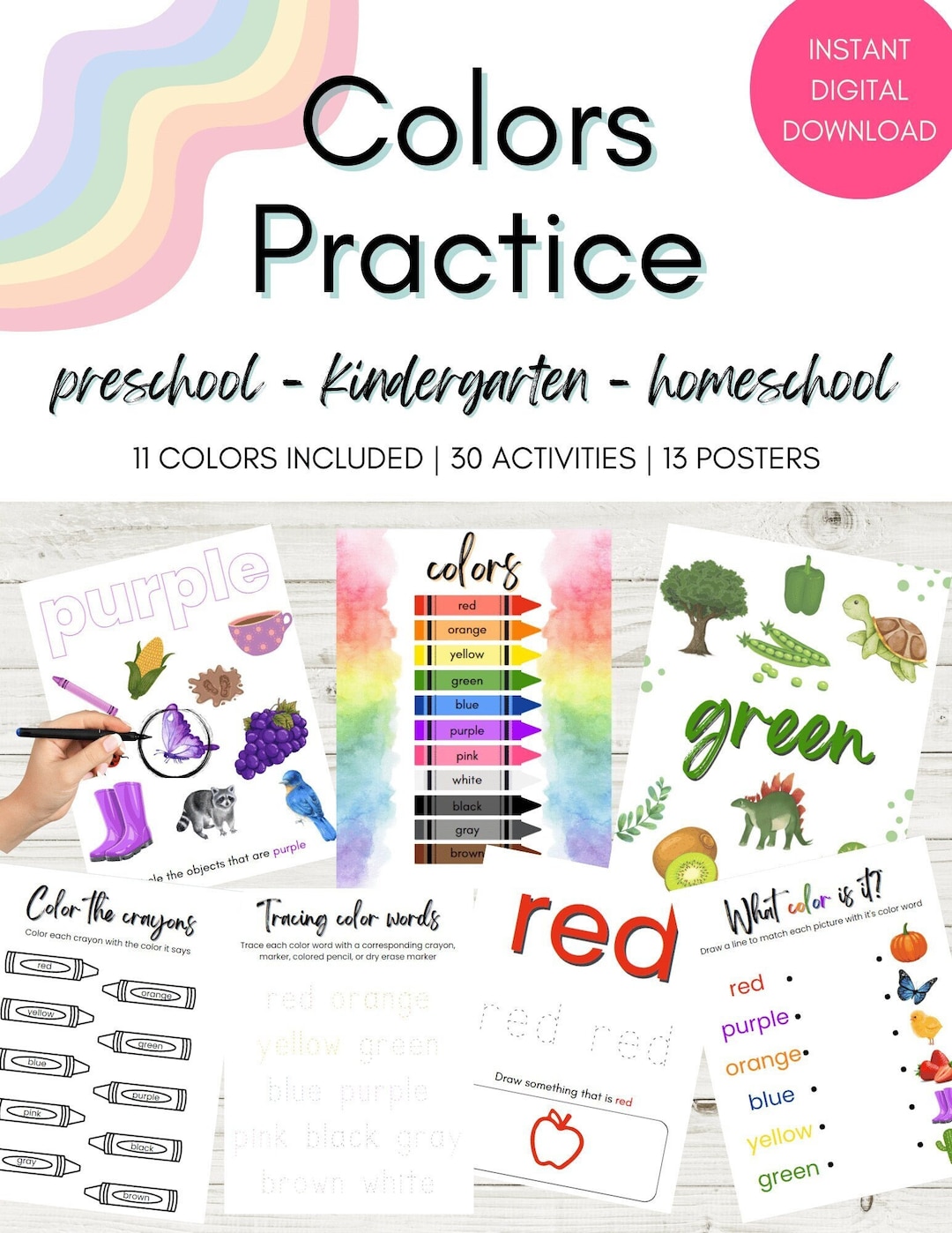 Preschool Color Identification and Recognition Activities and Posters ...