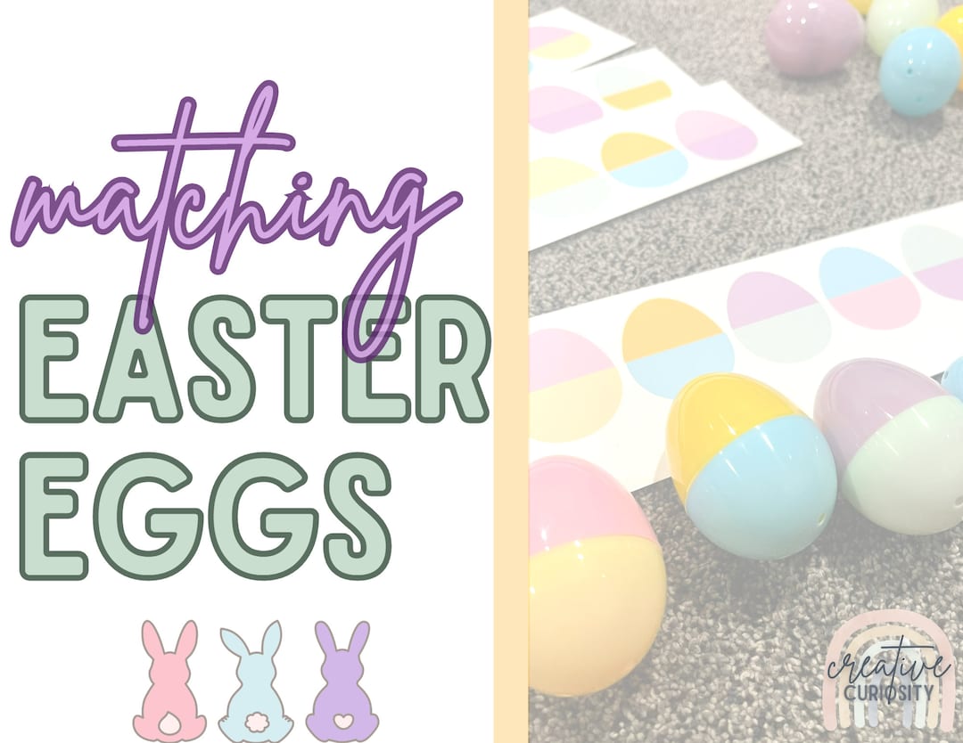 Easter Egg Matching Holiday Toddler Preschool Activity Learning ...