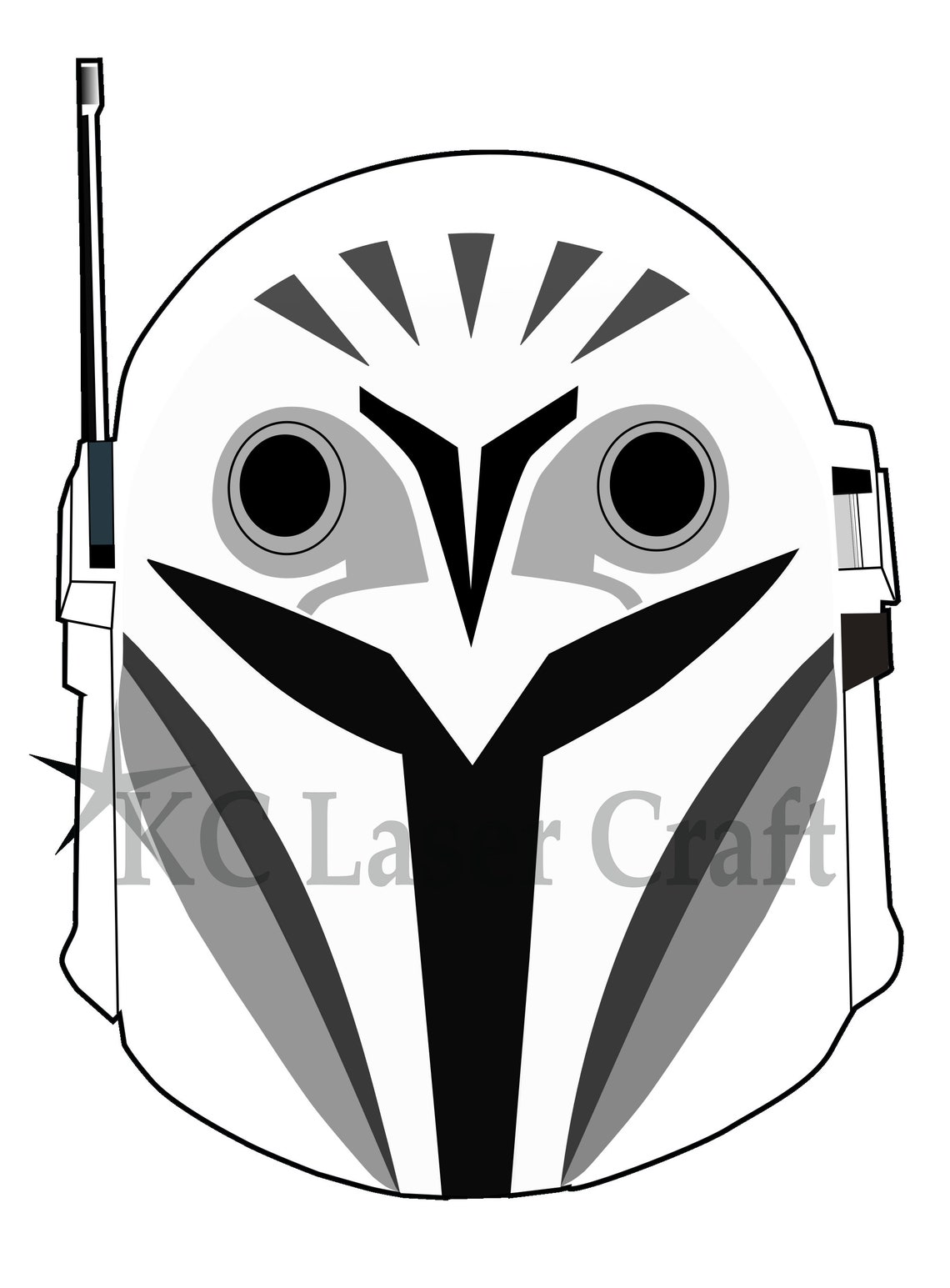 Star Wars Bo Katan Helmet Digital Download - SVG JPEG PNG Cricut ...