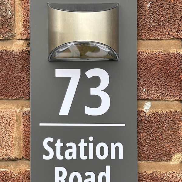 Solar Light up House Sign - Etsy