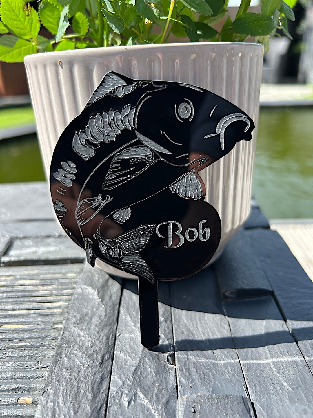 Personalised Detailed Pet Fish Memorial Plaque Ground Stake - Etsy