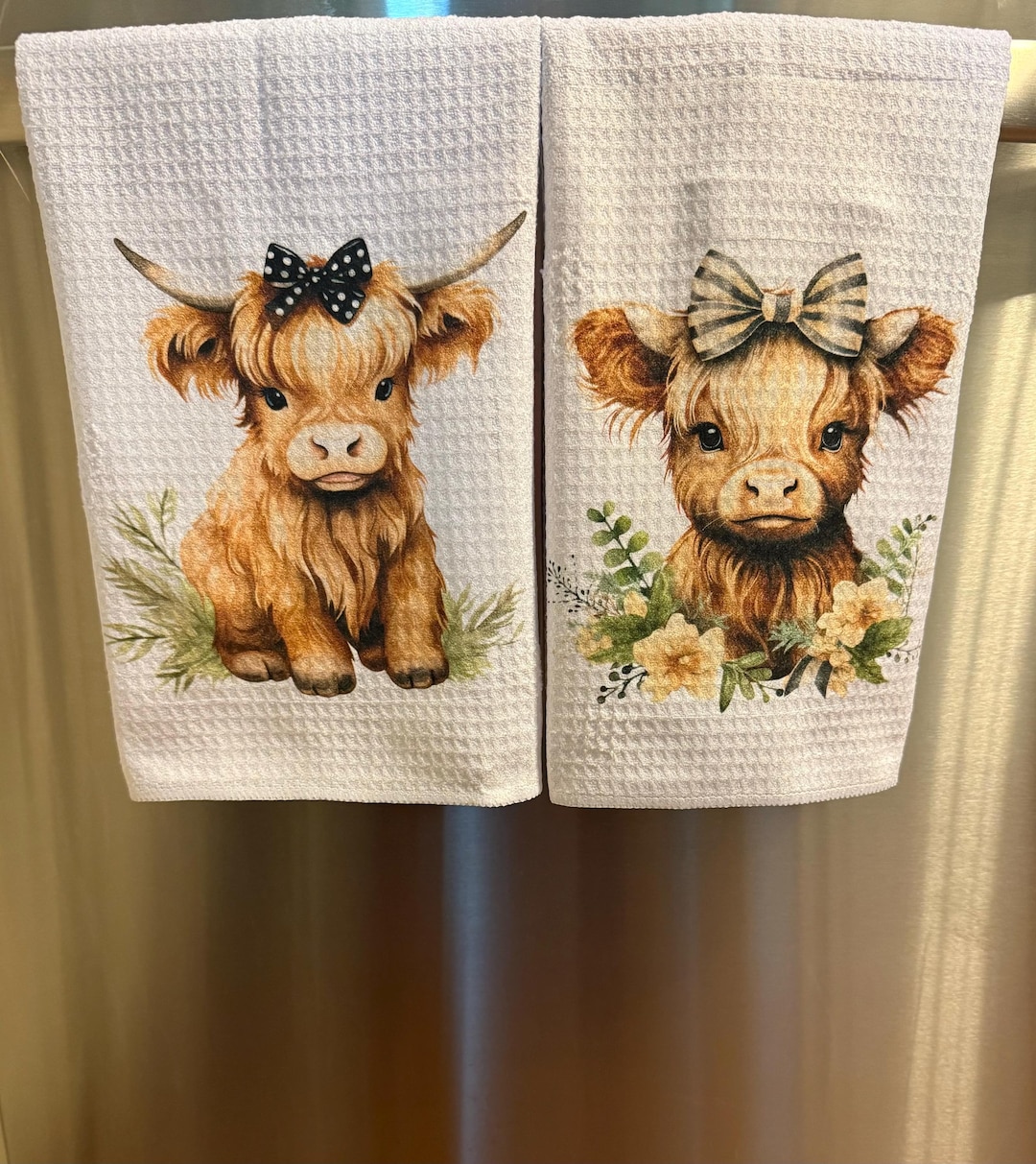 Highland Cow Towel| Cute Towel| Kitchen Towel| Decorative Towel ...