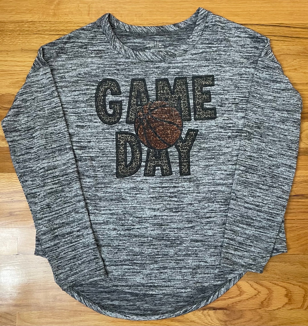 Game Day Basketball Long Sleeve Sweater - Etsy