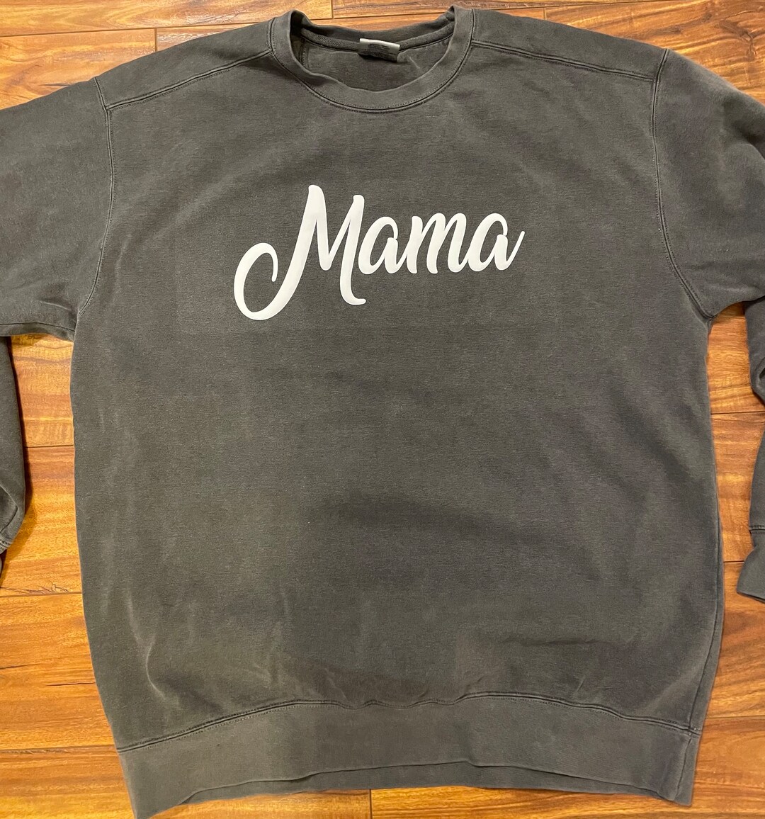 Custom Puff Vinyl Sweatshirt| Puff Vinyl| Mom| Grandma| Mommy| Mother ...