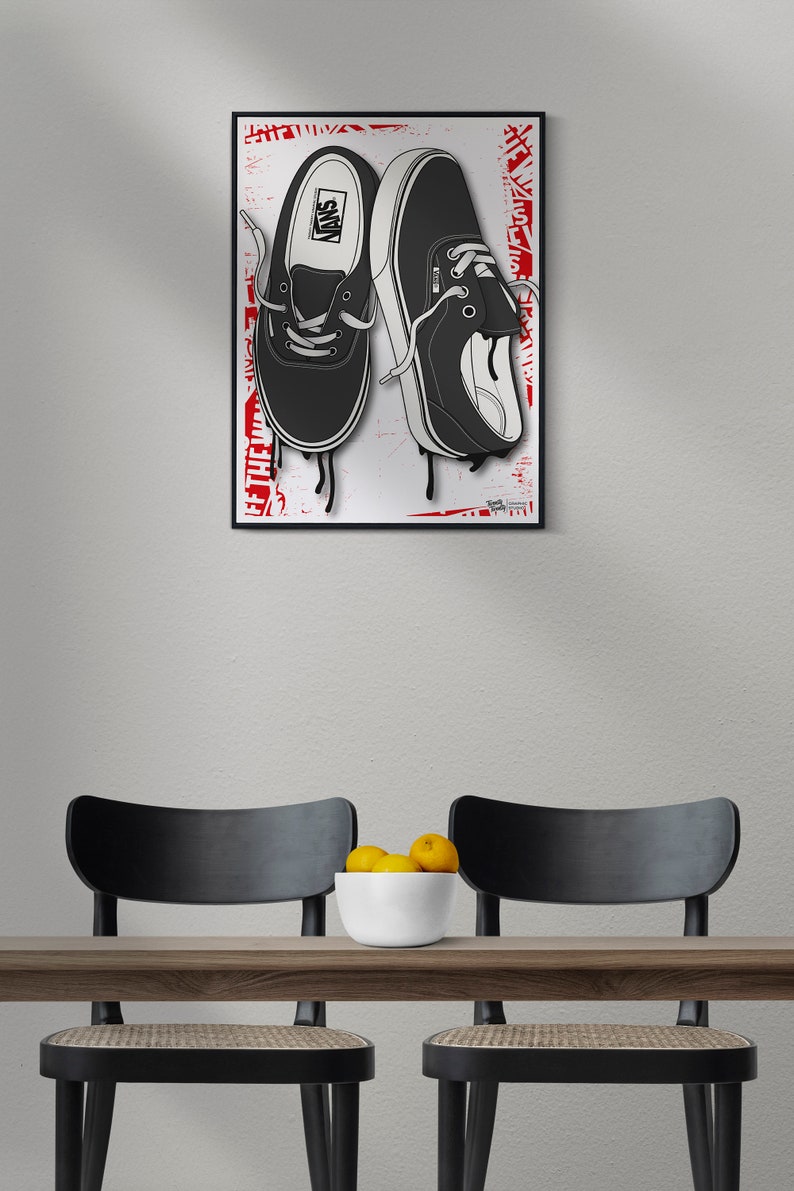 Vans Era Homage Poster | Vans | Era | Skate | Surf | Sneakers | Wall ...