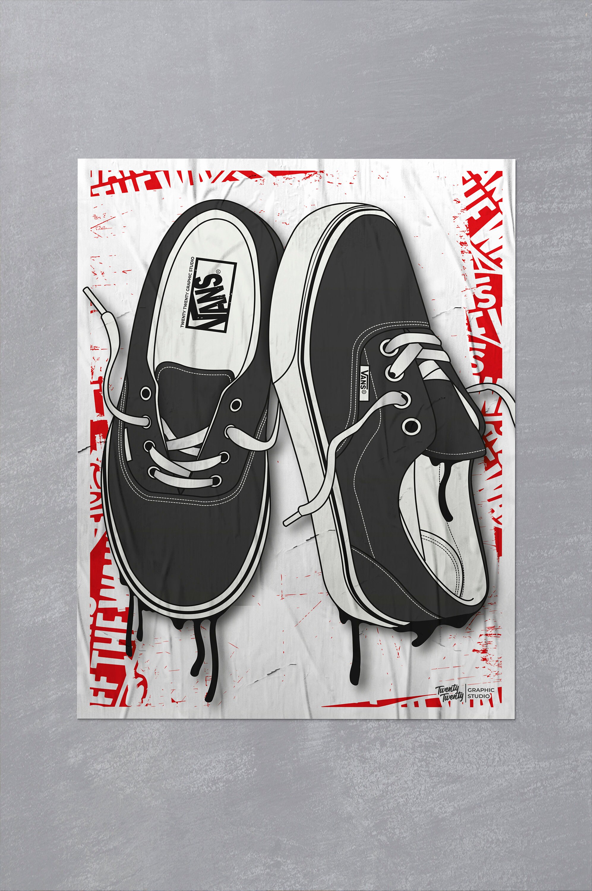 Vans Era Homage Poster | Vans | Era | Skate | Surf | Sneakers | Wall ...
