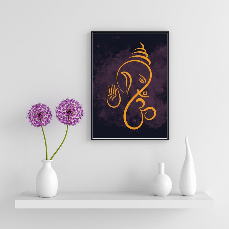 Ganesh Wall Art as an Indian House Warming Gift Ganapathi Wall Art ...