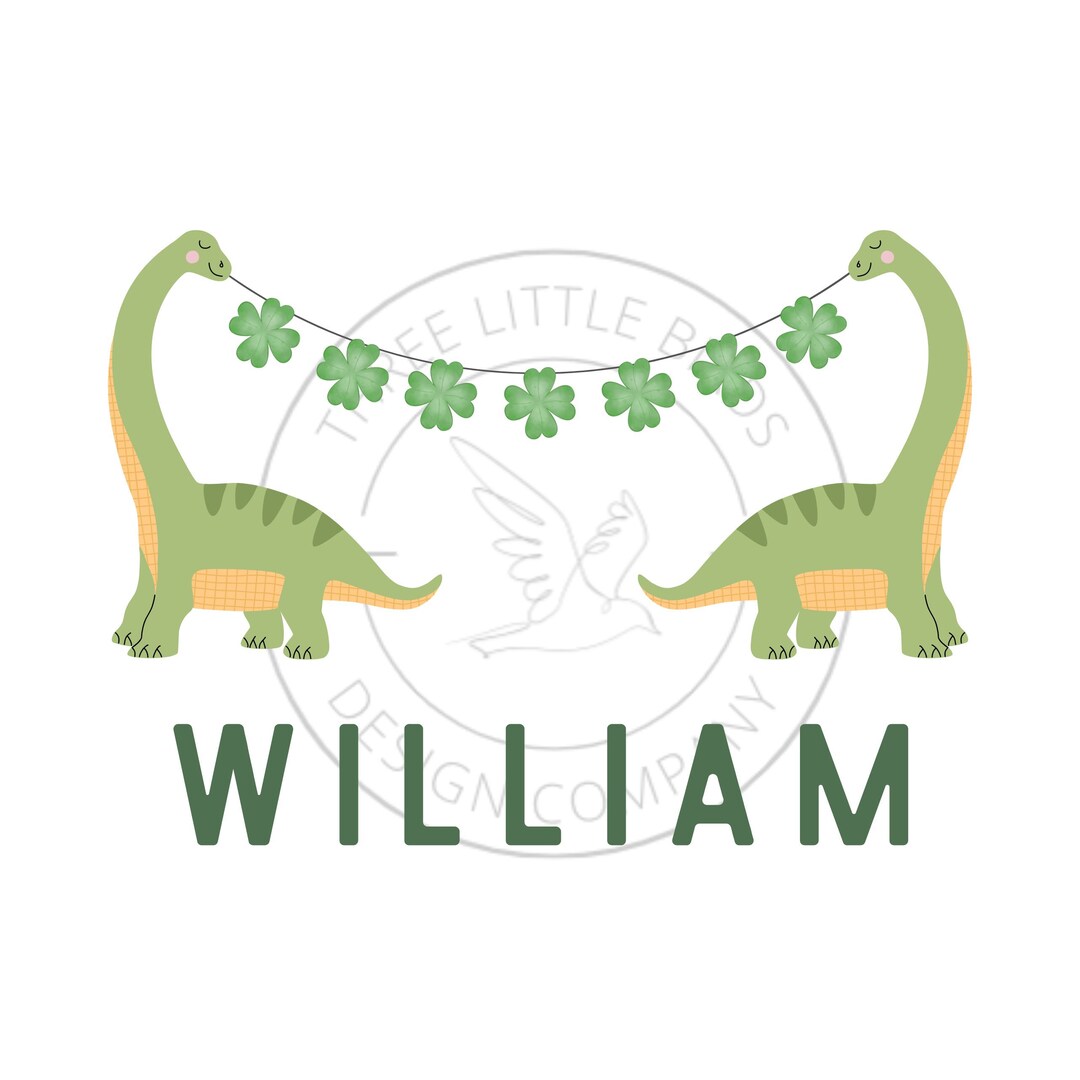 Dinosaur Shamrock Banner PNG, Sublimation, St. Patricks Day, St ...