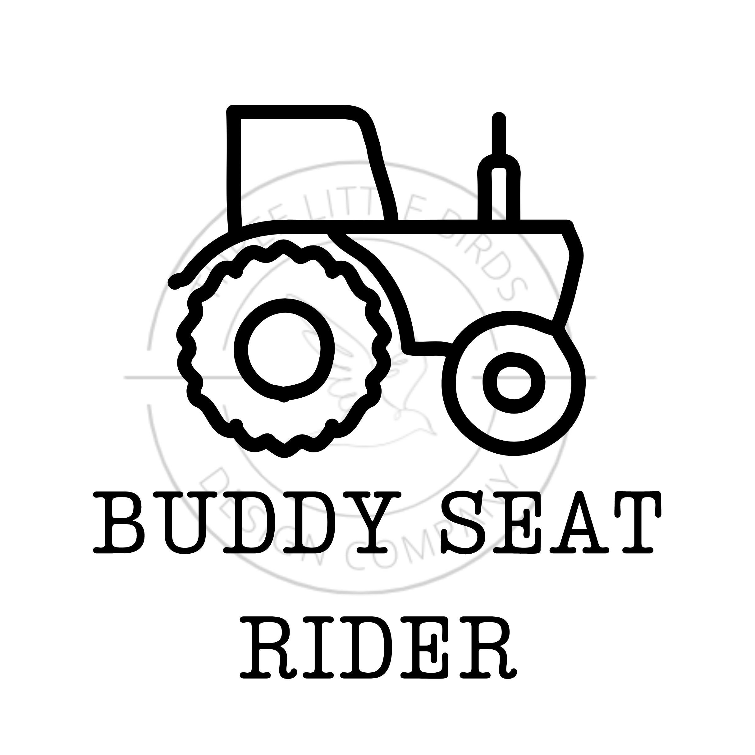 Buddy Seat Rider SVG, Cricut, Kids Tractor Shirt, Tractor Svg, Farm Svg ...