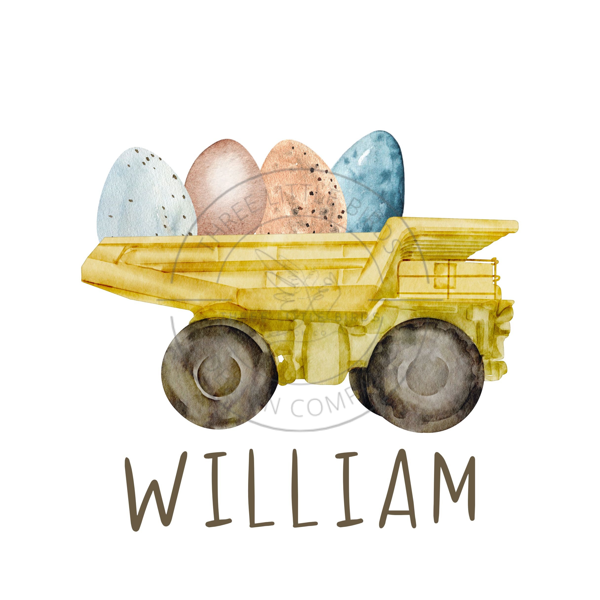 Egg Dump Truck Easter PNG, Sublimation, Boy Easter Shirt, Construction ...