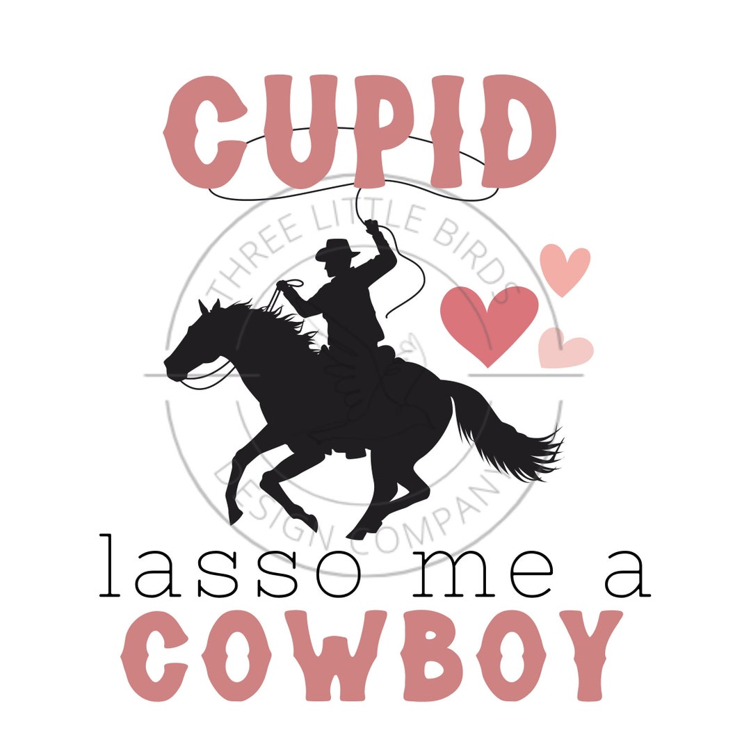 Cupid Cowboy PNG, Sublimation, Cowboy Png, Valentine's Day Png, Western ...