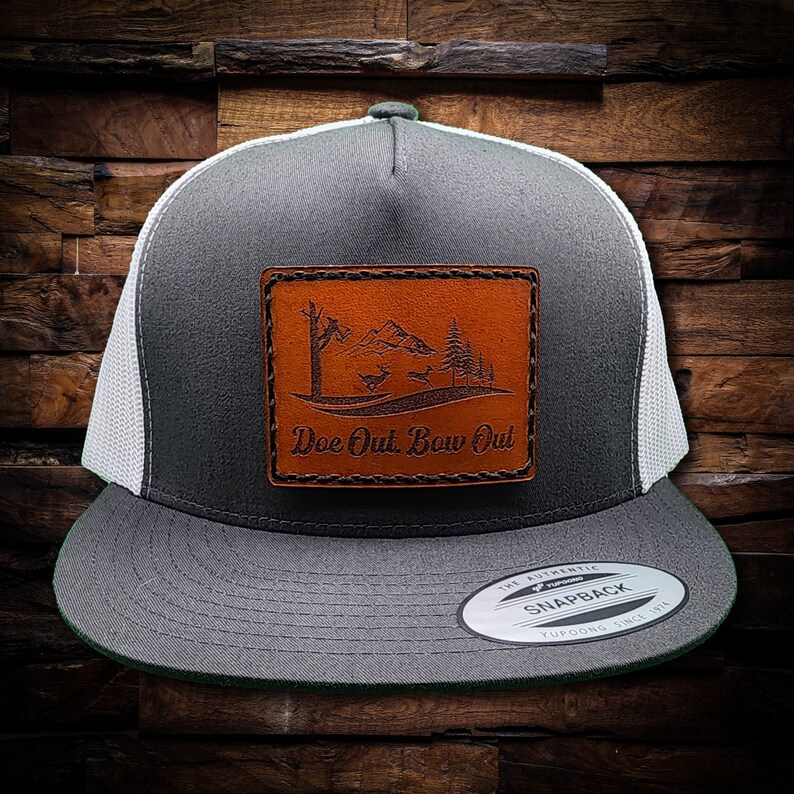 Doe Out Bow Out, Hand Sewn, Leather Patched, Hunting Hat, in Obsession ...