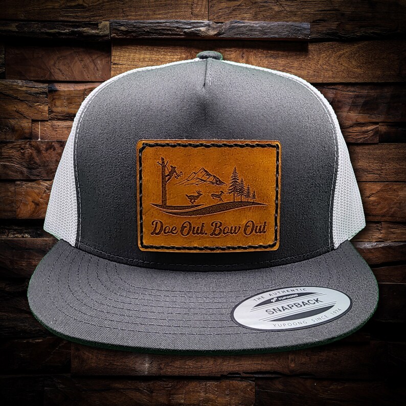 Doe Out Bow Out, Hand Sewn, Leather Patched, Hunting Hat, in Obsession ...