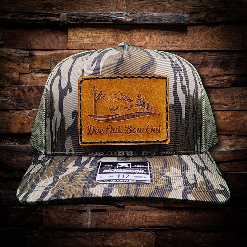 Doe Out Bow Out, Hand Sewn, Leather Patched, Hunting Hat, in Obsession ...