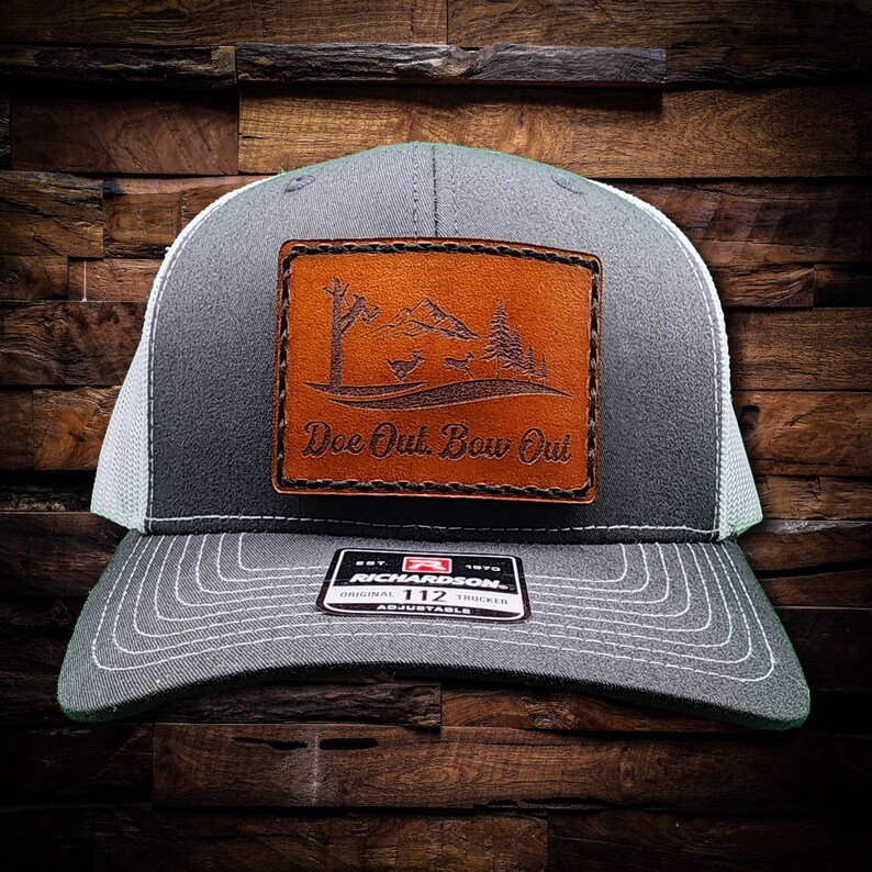 Doe Out Bow Out, Hand Sewn, Leather Patched, Hunting Hat, in Obsession ...