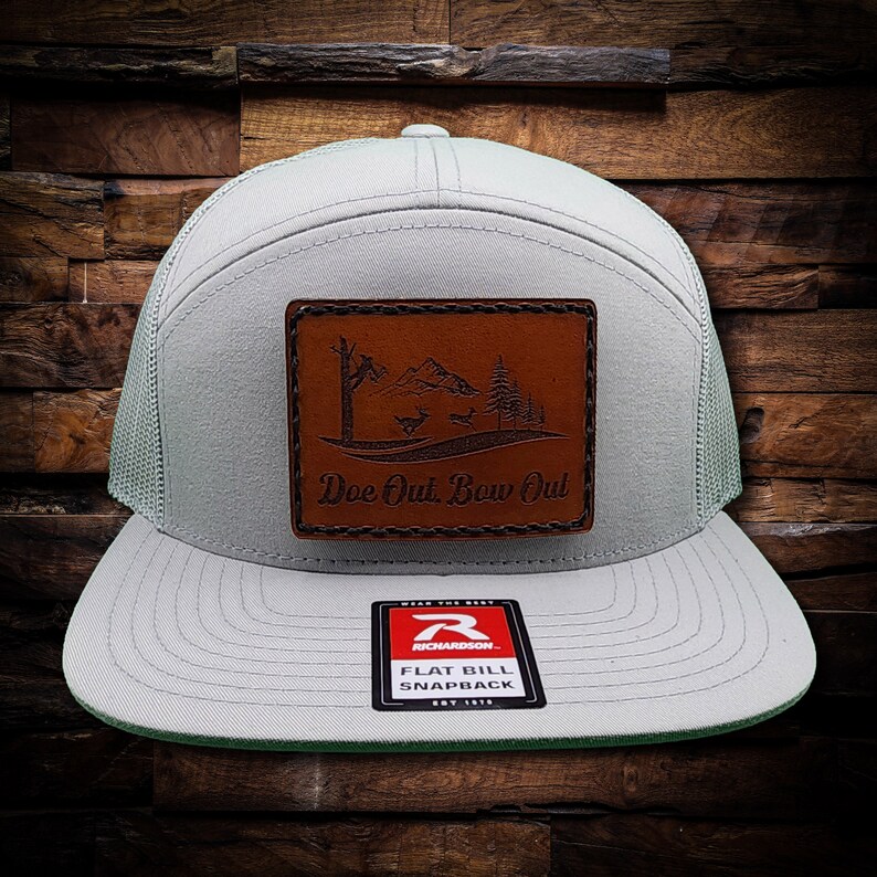 Doe Out Bow Out, Hand Sewn, Leather Patched, Hunting Hat, in Obsession ...