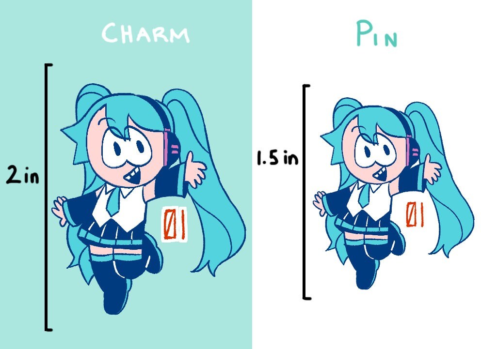 Hatsune Miku South Park Acrylic Charm/pin - Etsy