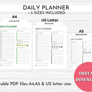 Printable Daily Schedule Checklist, Printable TO DO List, Daily ...