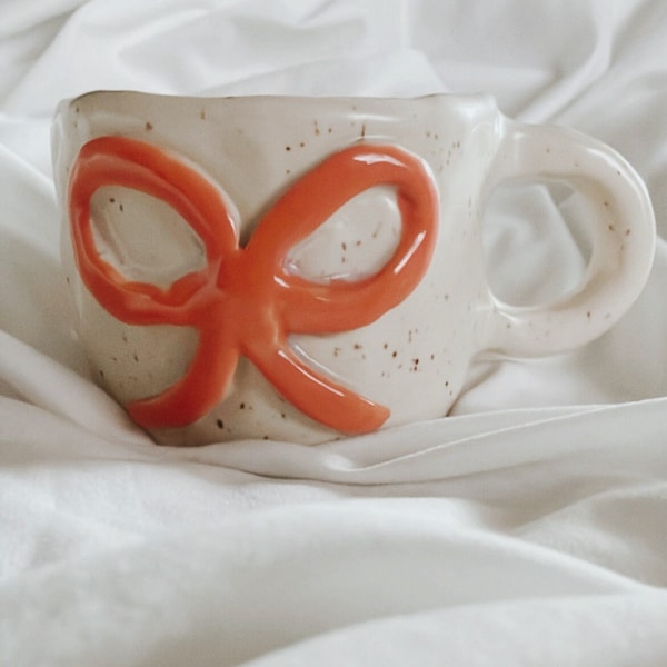 Handmade Coffee Mug Bow - Etsy