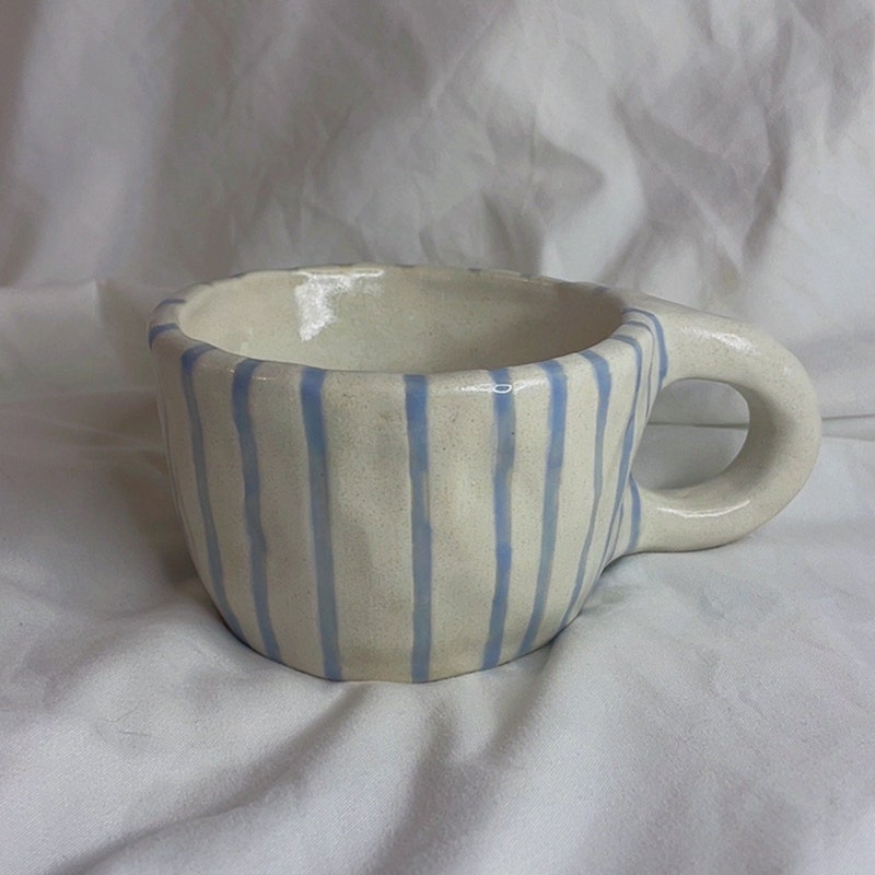Striped Mugs - Etsy