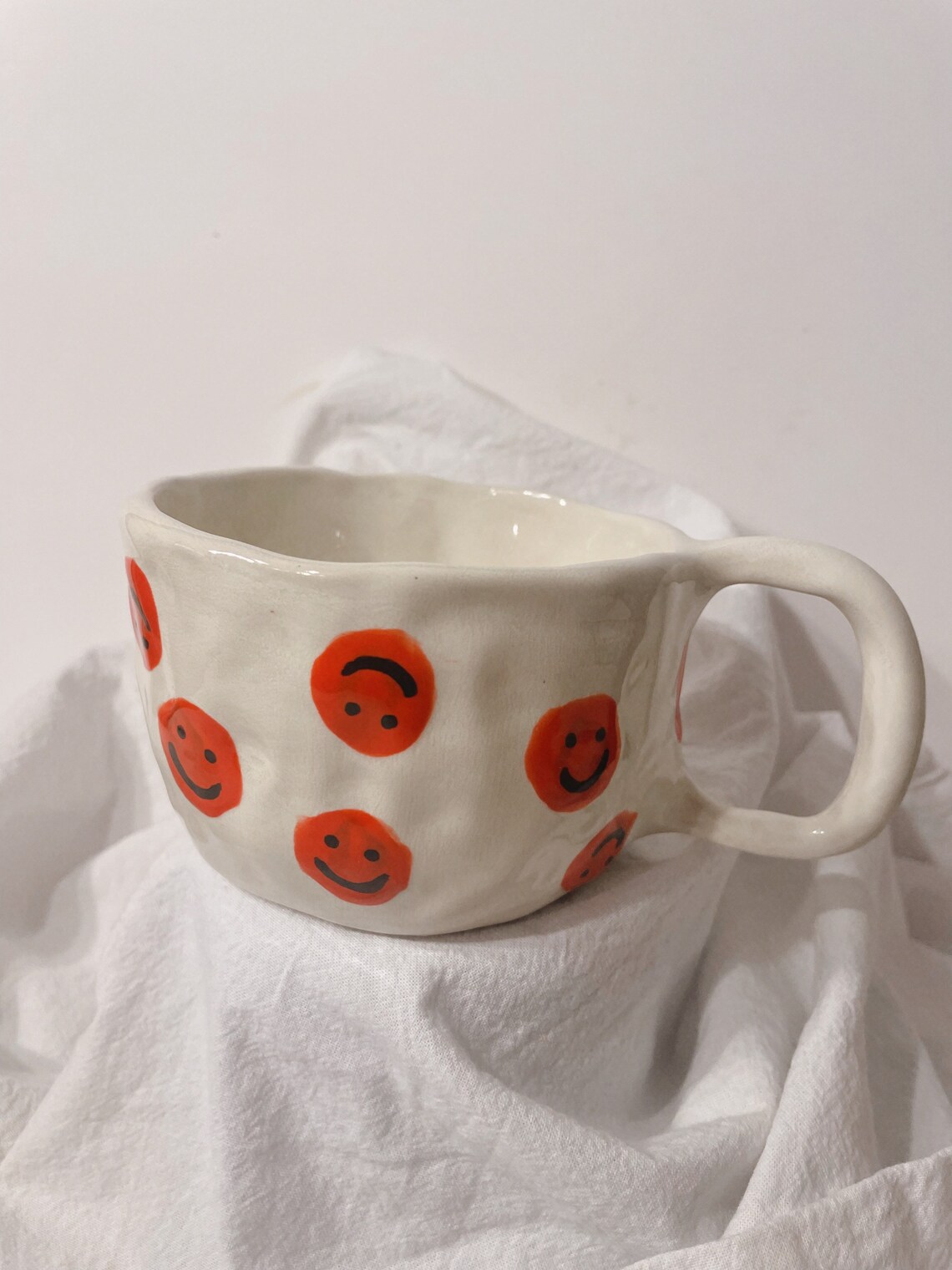 Smiley Face Mug Handmade Mug, Pottery, Ceramics, Handmade, Gifts ...