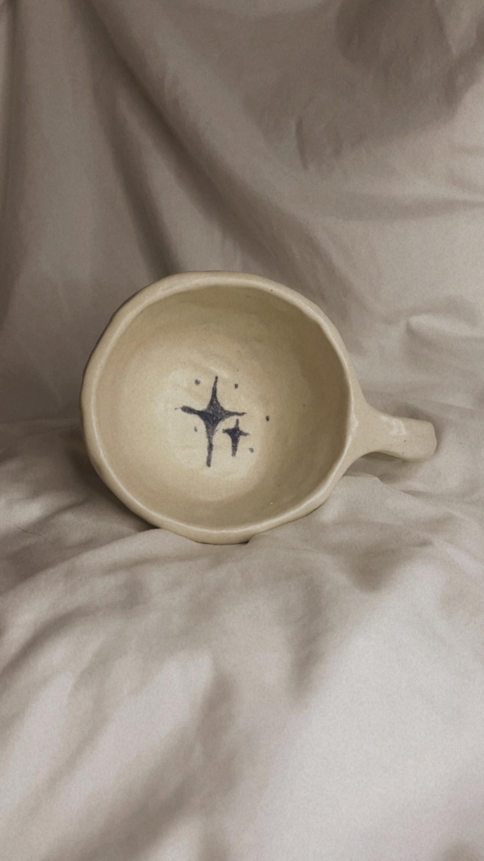Ceramic Doodle Mug Hand-drawn Coffee Mug | Handmade Pottery, Underglaze ...