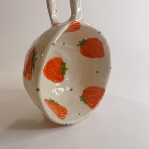 Strawberry Ceramic Mug | Handmade, Pottery, Ceramics, Dainty, Aesthetic ...