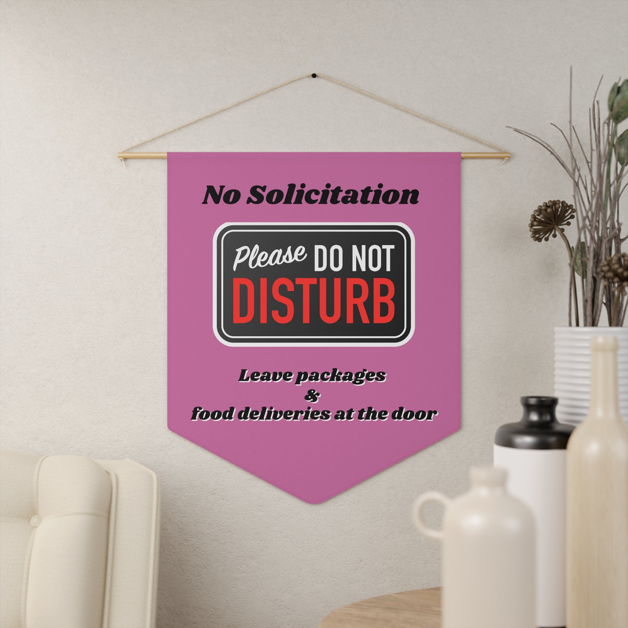 Please Do Not Disturb Sign in Pink L No Solicitation Sign Do - Etsy