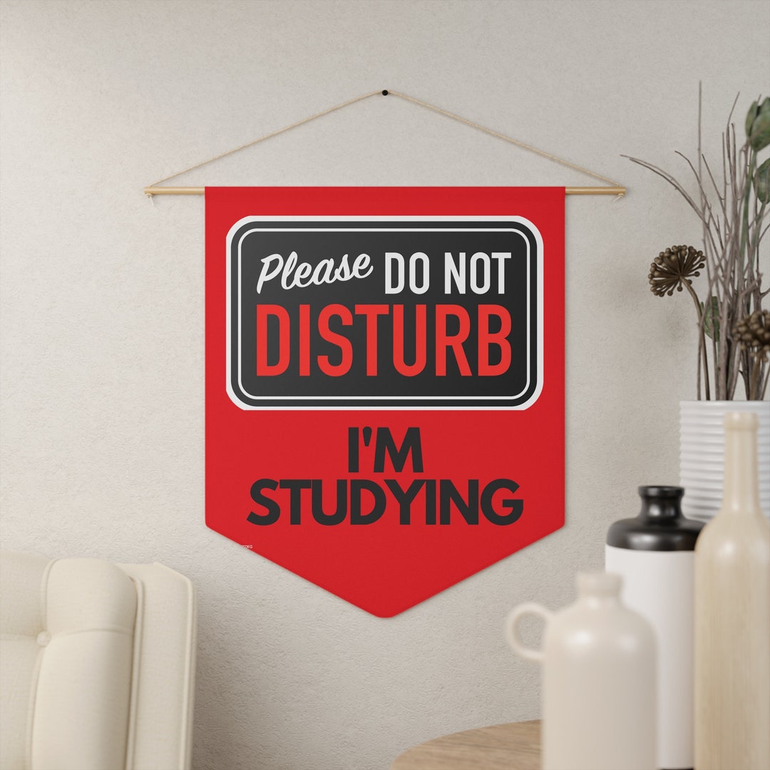 Do Not Disturb I'm Studying Sign Do Not Disturb L dorm - Etsy