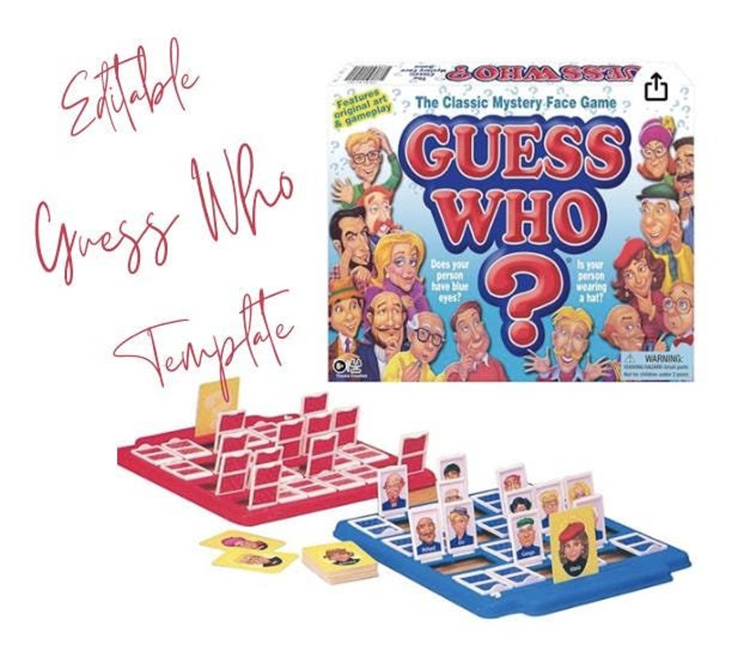 Guess Who Custom Template - Etsy