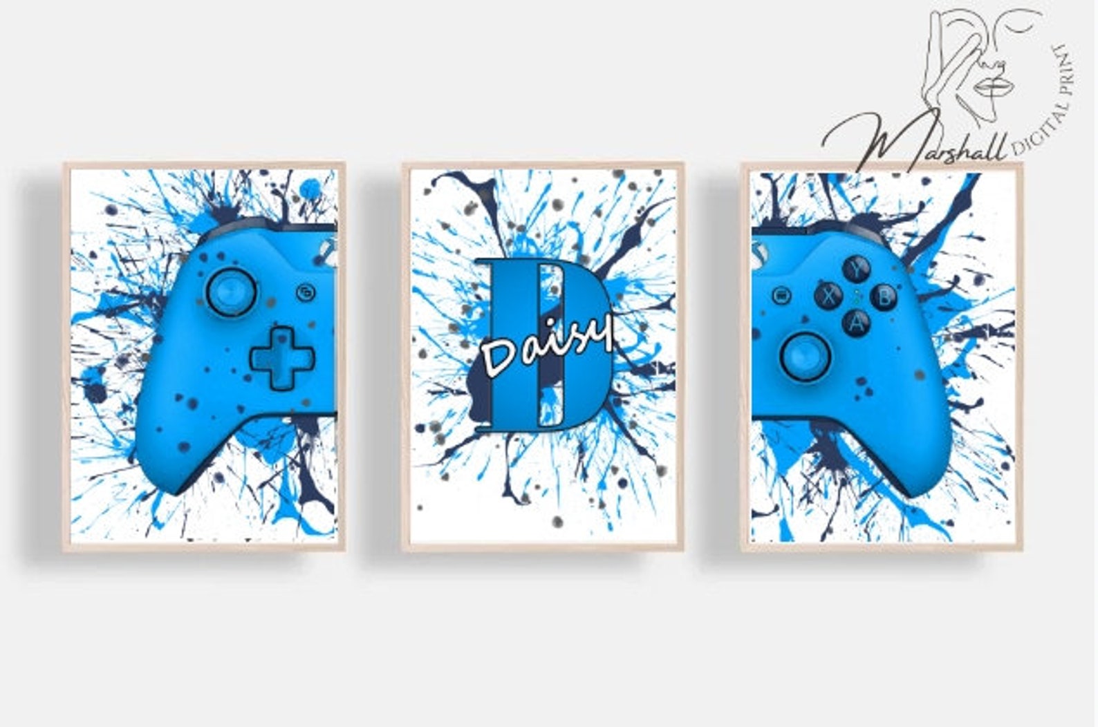 Xbox Personalised Prints, A5, A4, A3 Prints, Boys Bedroom Decor, Boys ...