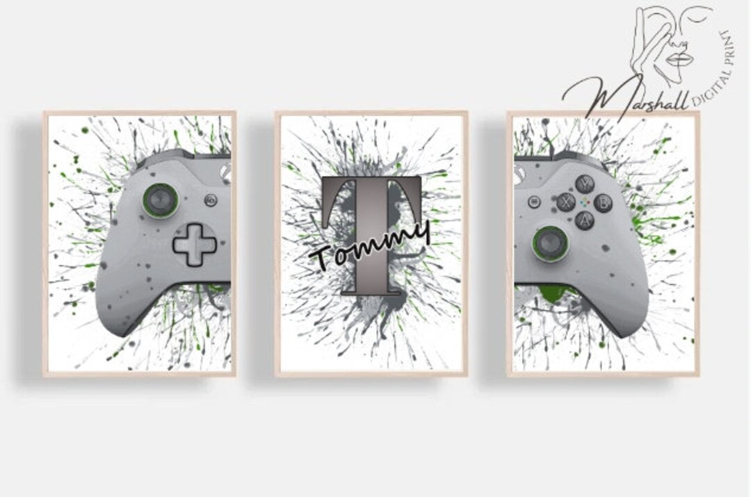 Xbox Personalised Prints, A5, A4, A3 Prints, Boys Bedroom Decor, Boys ...
