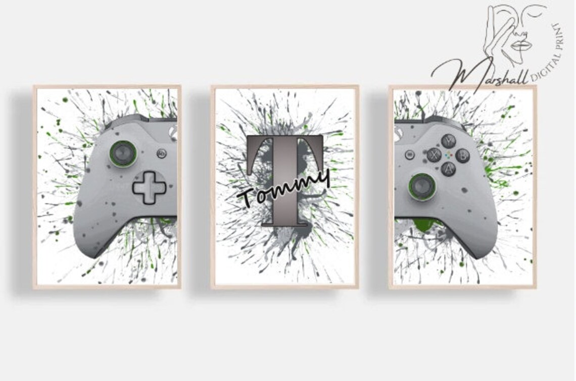 Xbox Personalised Prints, A5, A4, A3 Prints, Boys Bedroom Decor, Boys ...