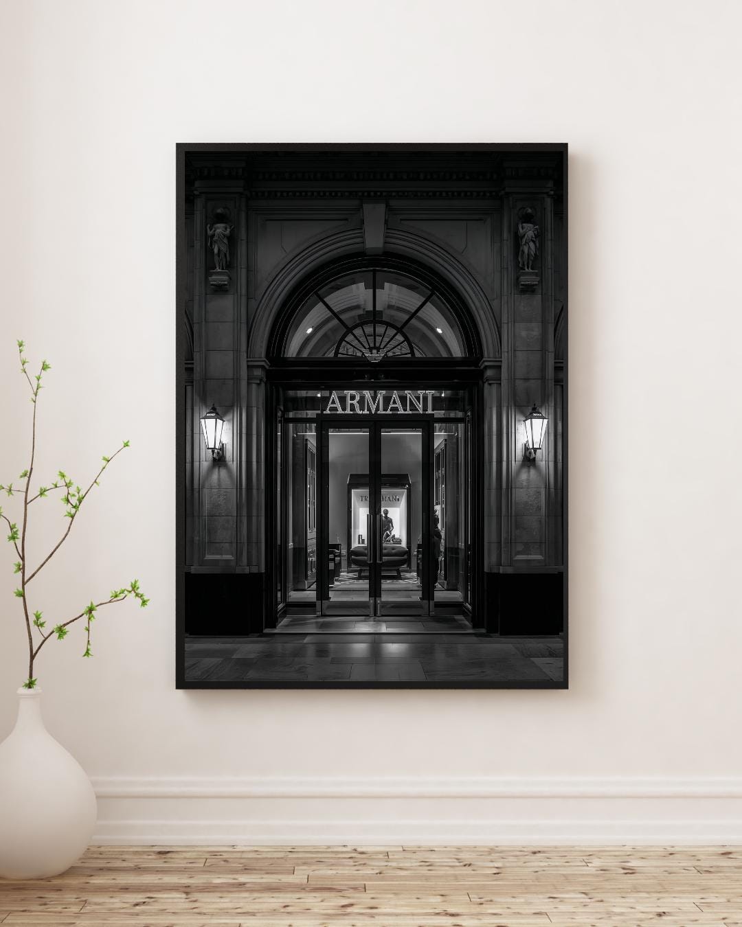 Designer Shop Front Wall Art – Black & White Luxury Storefront Prints ...
