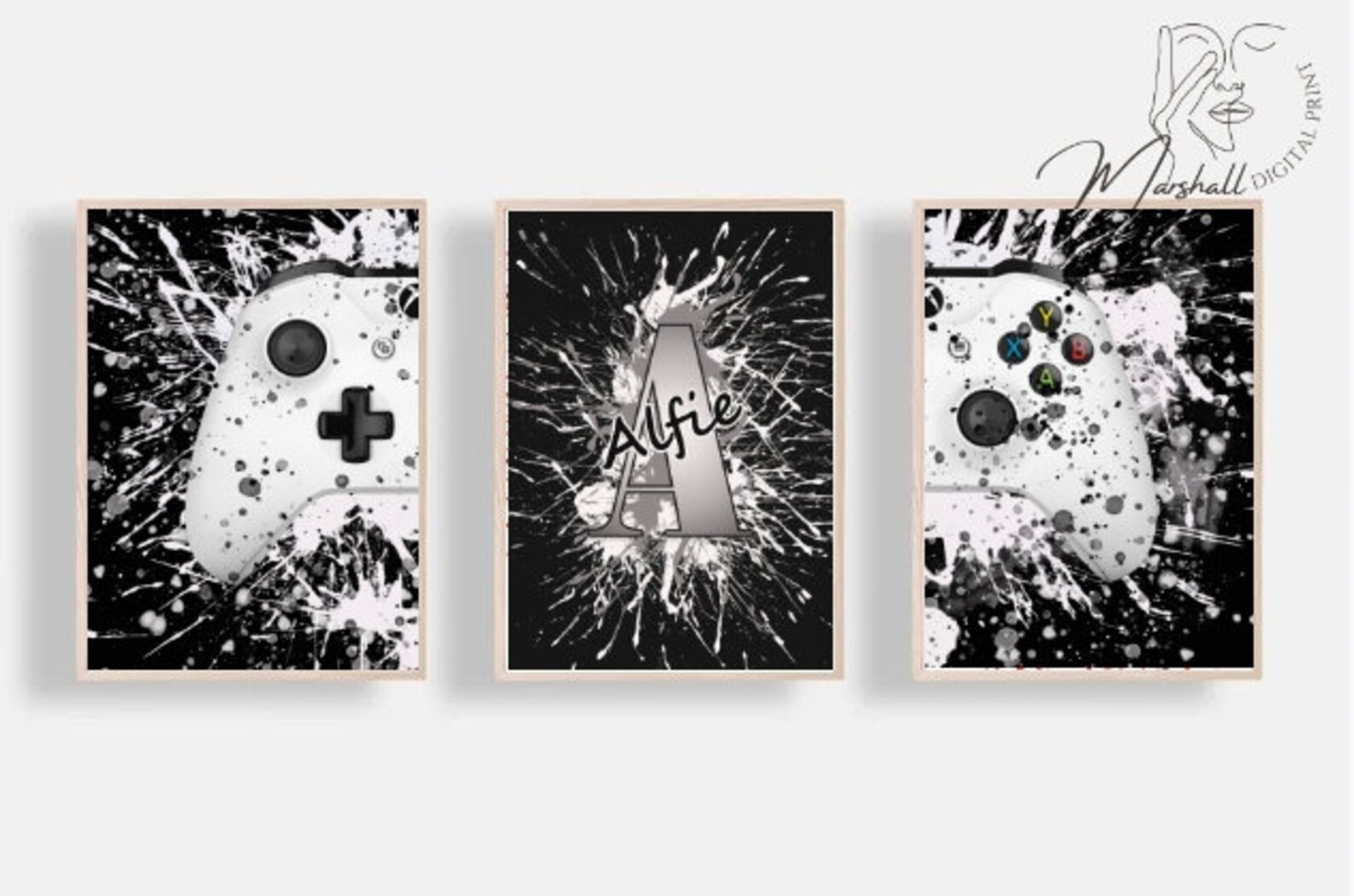 Xbox Personalised Prints, A5, A4, A3 Prints, Boys Bedroom Decor, Boys ...