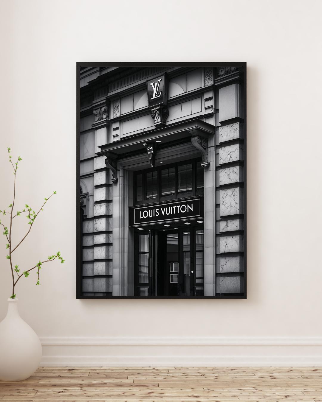 Designer Shop Front Wall Art – Black & White Luxury Storefront Prints ...