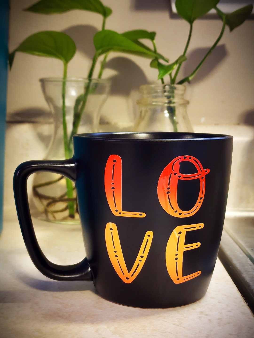 Customizable Color Changing Mug -HEAT SENSITIVE Vinyl- Your Design Here ...